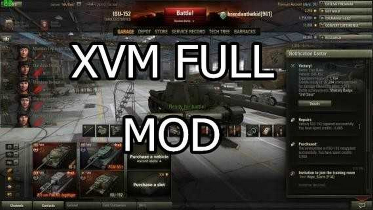 Download XVM mod for World of Tanks via the direct link